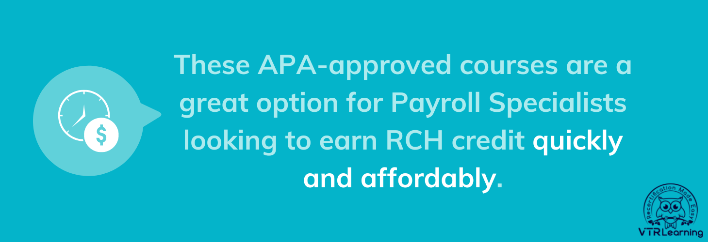 Try a Different Approach to APA RCH Courses [6 Options] - VTR Learning