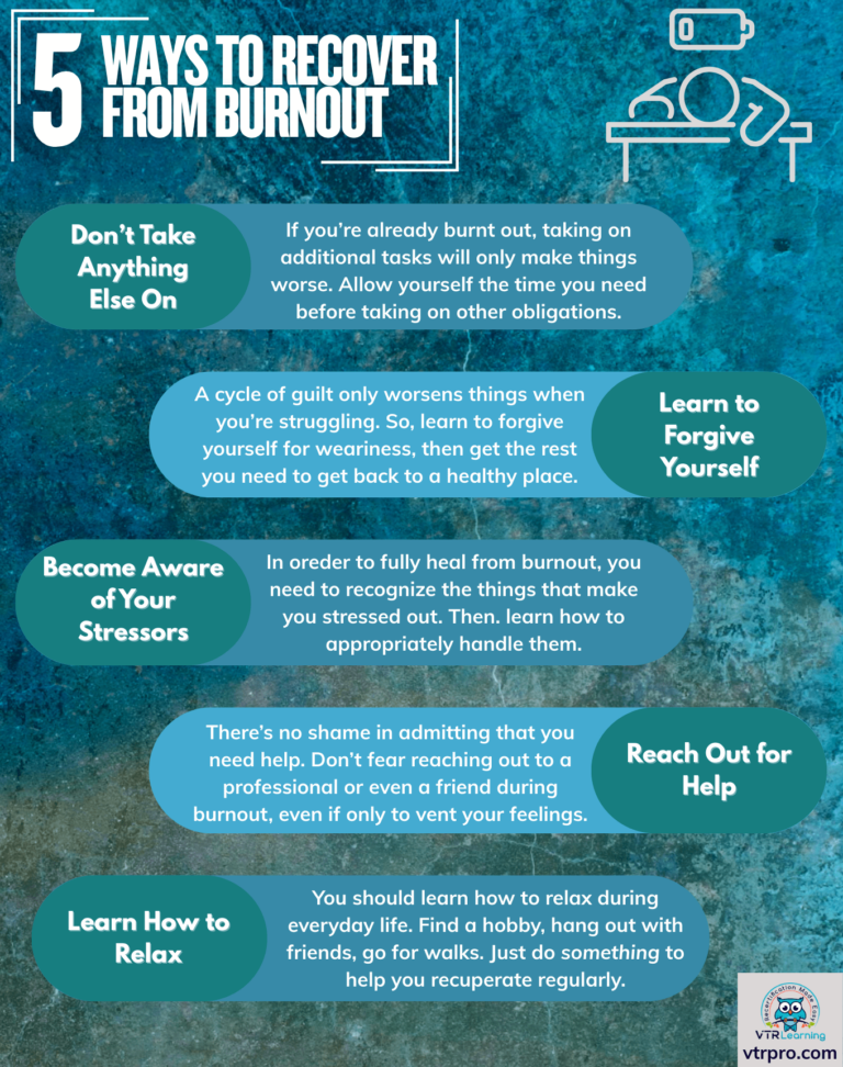How to Recover from Burnout [5 Healthy Tips] - VTR Learning